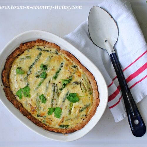 Asparagus and Spring Onion Tart - Town & Country Living