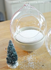 DIY Hanging Snow Globes - Town & Country Living