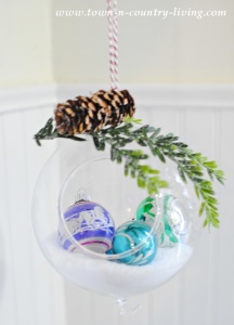 DIY Hanging Snow Globes - Town & Country Living