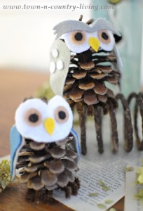 How to Make Pine Cone Owls - Town & Country Living