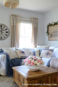 How to Create a Cozy Spring Family Room - Town & Country Living