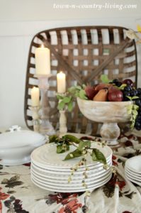 Fall Buffet Table Decorations for Entertaining - Town & Country Living