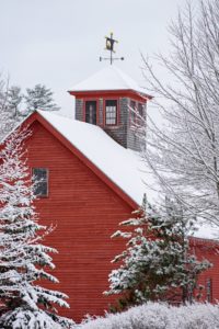 Red Barn in Snow: The Best Winter Scene - Town & Country Living