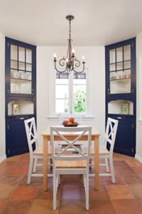 Classic Blue Breakfast Nook Ideas: Color in the Kitchen - Town ...