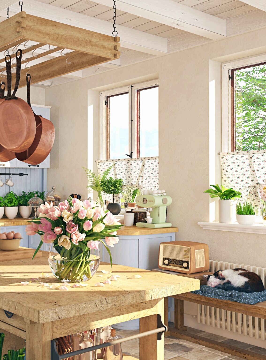 Tour a Scandinavian Cottage Style Kitchen - Town & Country Living