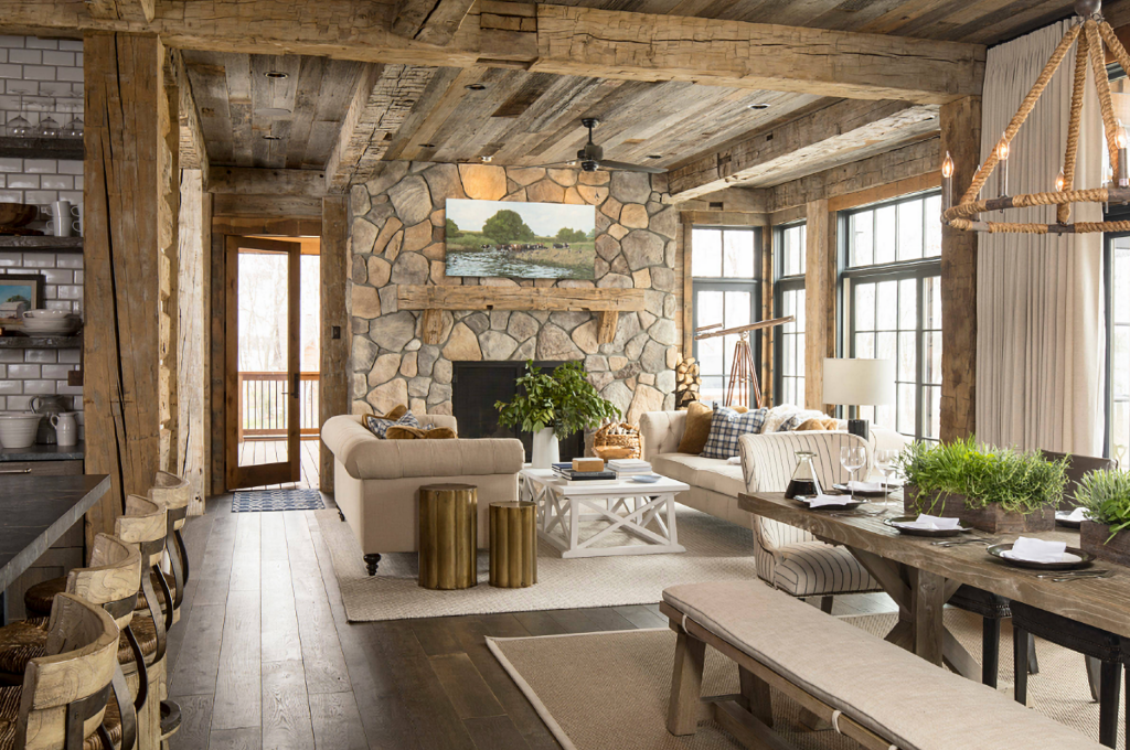Rustic Home Provides Warm Fuzzies for Wintry Days