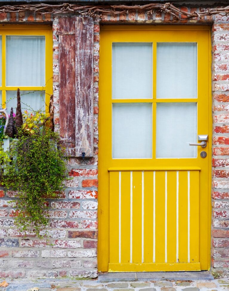 Embrace Sunshine Vibes with a Vibrant Yellow Front Door