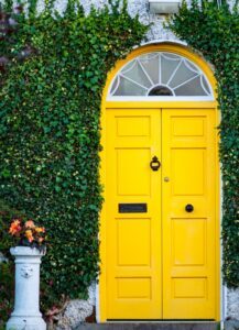 Embrace Sunshine Vibes with a Vibrant Yellow Front Door