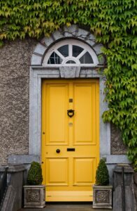 Embrace Sunshine Vibes with a Vibrant Yellow Front Door