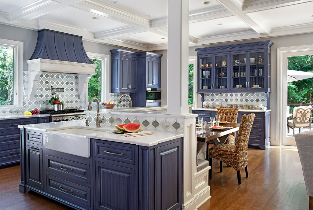 Stunning Custom Blue Kitchen: Why It’s This Home’s Centerpiece