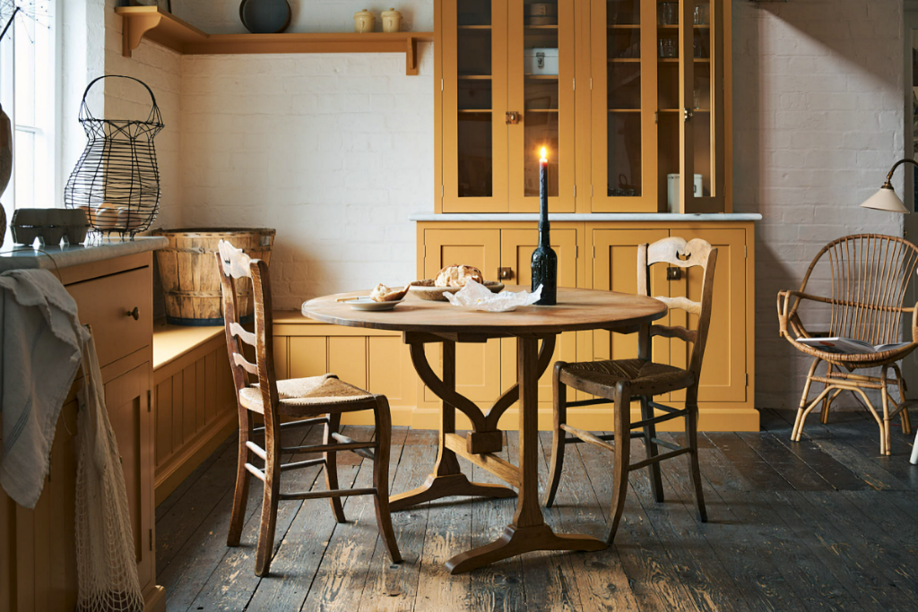 Mustard Yellow Farmhouse Kitchen That Will Make You Smile